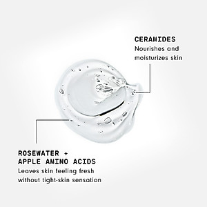 Versed Wash It Out Gel Face Cleanser - Mild, Non-Stripping Gentle Gel Facial Wash with Nourishing Rosewater and Moisturizing Ceramides - Vegan (4 fl oz)