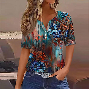WPNMASNP womens tunic tops short sleeve today 2024 summer tops for women 2024 trendy coupons and promo codes for prime discounted items in warehouse deals tunic tops for women loose fit dressy