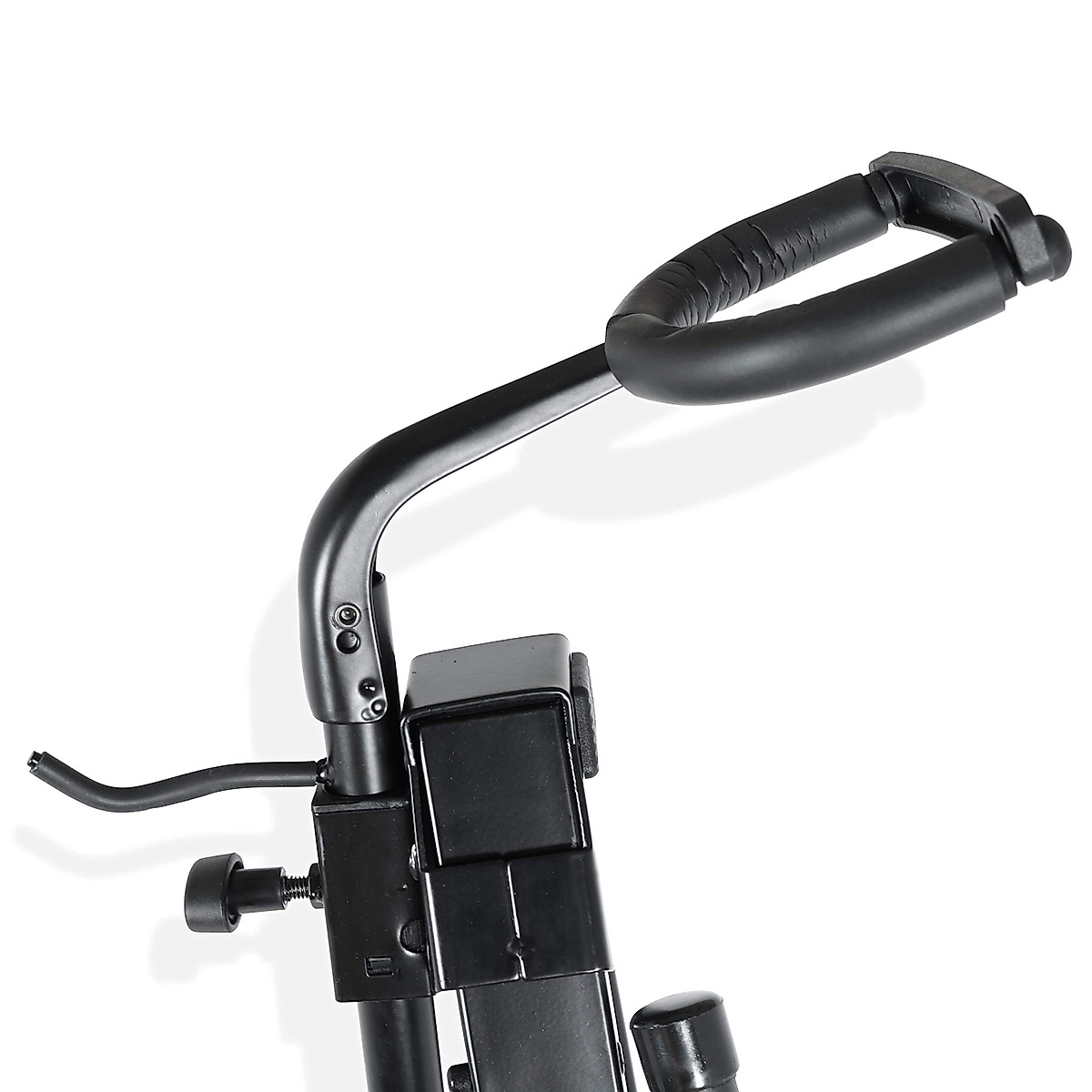 Saintfield Studios - Adjustable Steel Cello Stand with Bow Holder Hook in Matte Black - Foldable and Portable Floor Tripod Stands with Safety Bar - Complete with Endpin Anchor Stopper