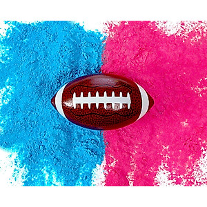 Simply Health Gender Reveal Football Closes Firmly and Non Transparent with Both Pink and Blue Powder. Hugh Colorful Powder Puff for The Best Gender Reveal Party Surprise