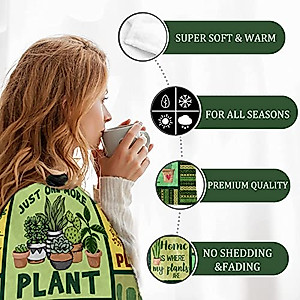 Plant Gifts,Plant Blanket,Plant Lover Gifts for Women, Gifts for Plant Lovers, for Plant Lovers, Plant Lady Gifts Ideas, Plant Mom Gifts Soft Warm Throw Blanket 50"x60"