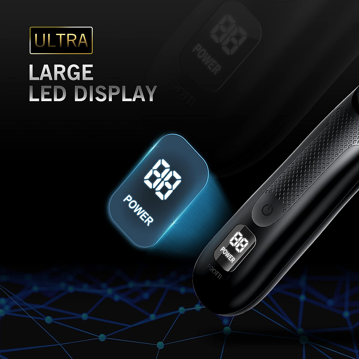 protti Body Trimmer for Men, Electric Groin Hair Trimmer, Waterproof Wet/Dry Clippers, Rechargeable Ball Shavers with Replaceable Ceramic Blade Heads, Recharge Dock, LED Light, 120 Min Battery Life