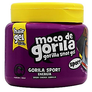 Moco de Gorila Gorilla Snot Gel Sport Energy Hair Styling Hair Gel, Reactivatable with water, Long-lasting Hold, 3-Pack of 9.52 Oz Each, 3 Jars