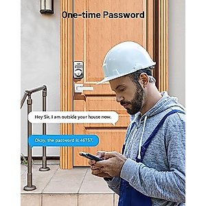 Zowill Keyless Entry Door Lock with 2 Lever Handles, Electronic Keypad Deadbolt, Auto-Locking, Anti-Peeping Password, Digital Smart Code Door Lock, Front Door Handle Sets, Satin Nickel