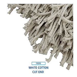 Boardwalk BWK232C 32 oz. Cotton Fiber Premium Standard Head - White (12/Carton)