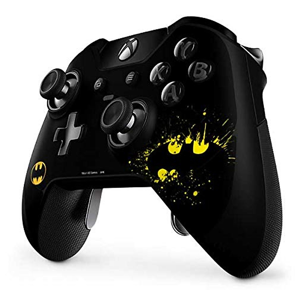 Skinit Decal Gaming Skin Compatible with Xbox One Elite Controller - Officially Licensed Warner Bros Batman Logo Yellow Splash Design