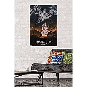 Trends International Attack on Titan: Season 4 - Key Visual 1 Wall Poster, 22.375" x 34", Premium Unframed Version