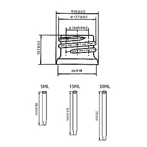 UUYYEO 12 Pcs Glass Eye Droppers for Essential Oil Bottles Essential Oils Pipette Dropper Tops Straight Tip Liquid Droppers Fit 30ml Bottles