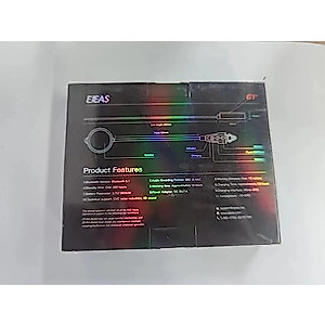 EJEAS E1+ Motorcycle Helmet Bluetooth 5.1 Headset, Hands-Free Motorcycle Bluetooth Communication System Headset with CVC Noise Reduction Function/3D Sound Effect/Automatic Answering