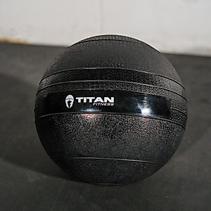 Titan Fitness Rubber Slam Ball 15 lb. Spike Exercise Equipment Gym Weight