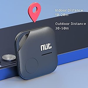 Nutale Key Finder, Bluetooth Tracker Item Locator with Key Chain for Keys Pet Wallets or Backpacks and Tablets, Batteries Include 2Pack (NutPro & Mini