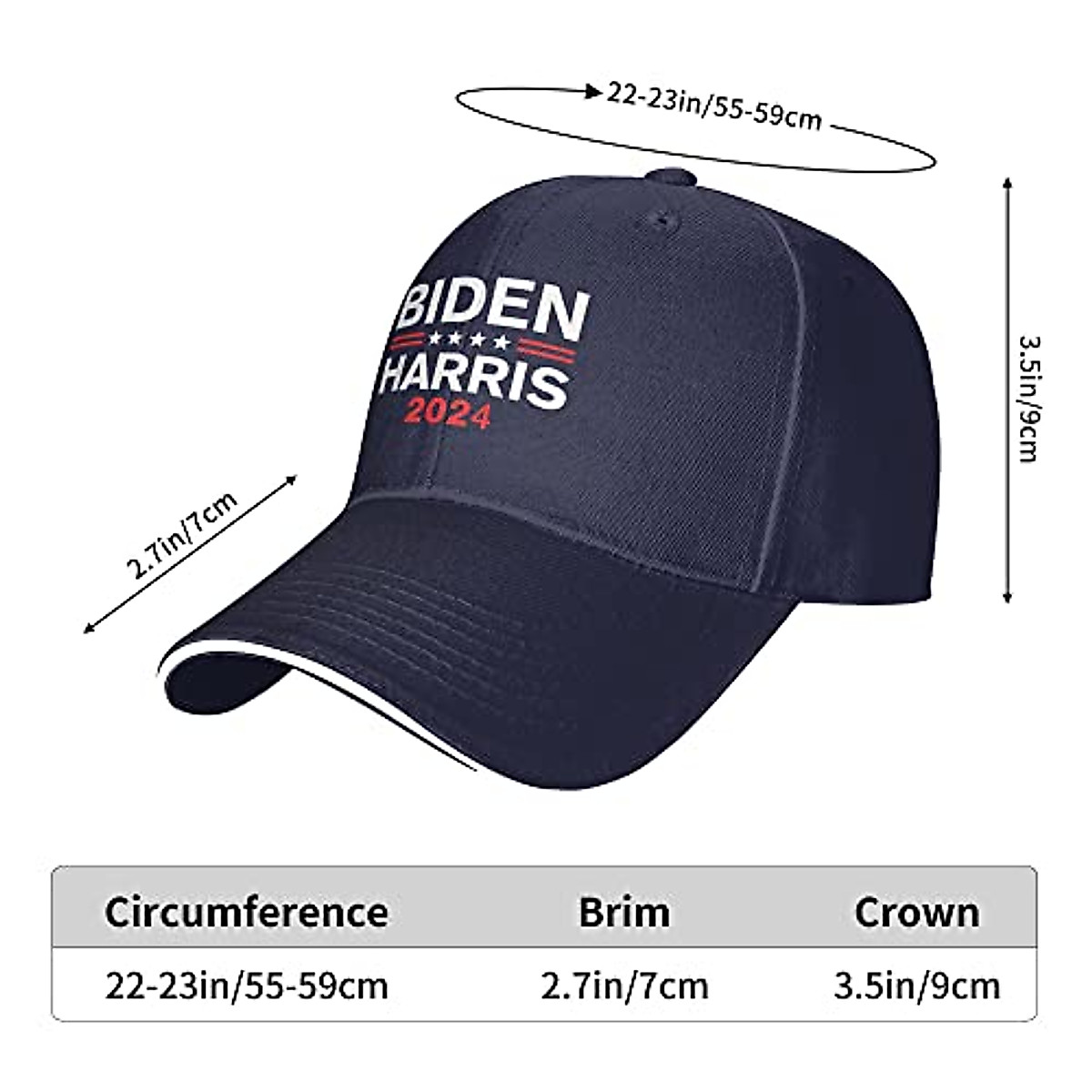 staropal Biden Harris 2024 President American Flag Build Back Better Hat Trucker Hat Baseball Cap Funny Dad Hat for Men Women