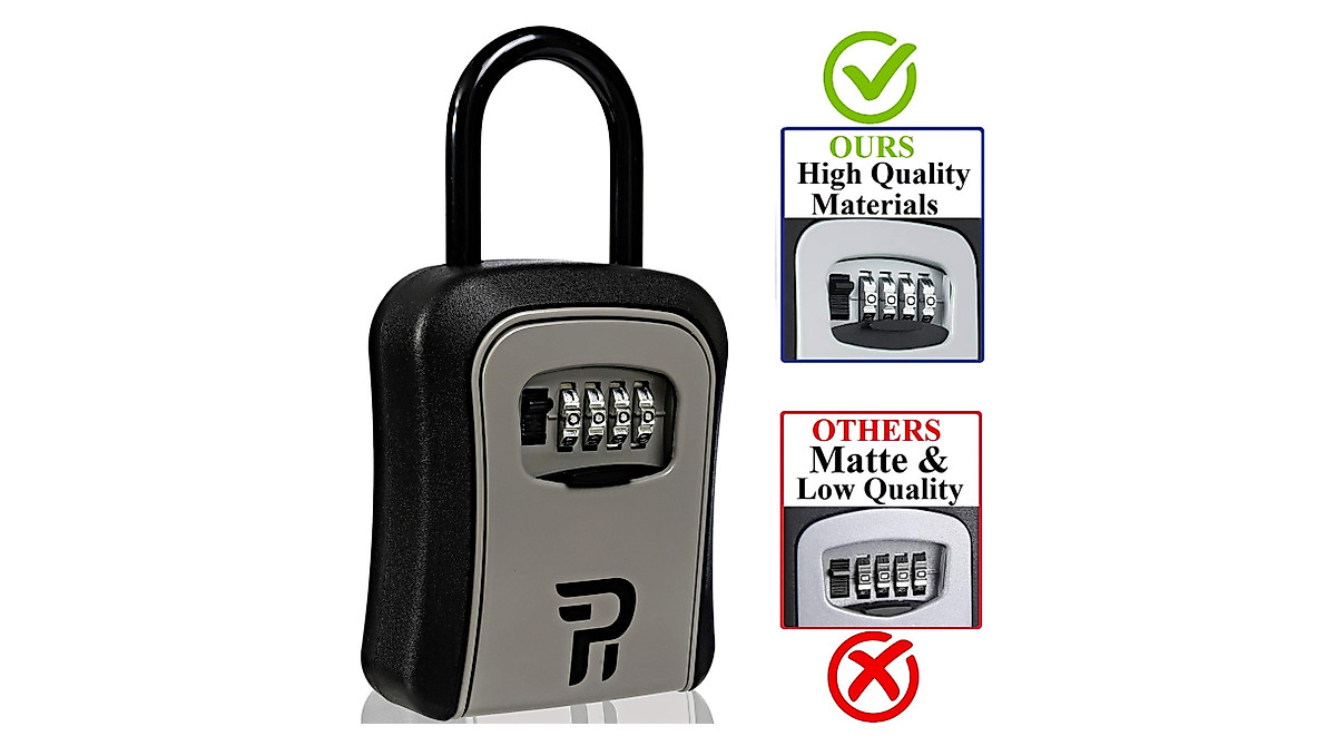 Key Lock Box for Outside - Realtor Lockbox for House Keys Outdoor ...