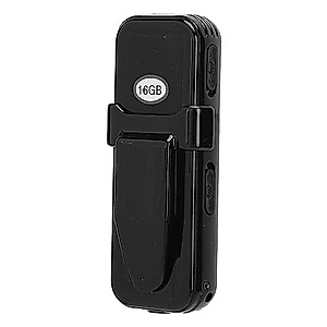 Back Clip Camera, Plastic Infrared Night WiFi HD Sports Camera USB2.0 Interface 1080P 16G Storage for Cycling