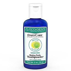 Eco-Dent Daily Care Baking Soda Toothpowder, Lemon-Lime 2 oz