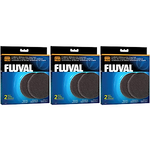 Fluval 6 Pack of Carbon Impregnated Foam Pads for FX5/6 Aquarium Filters