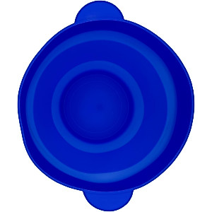 Amish Country Popcorn | Collapsible Silicone Microwave Popper with Customized ACP Logo | BPA and PVC Free Popcorn Bowl with Handles | Dishwasher Safe | Includes 2-2 oz Bags of Kernels (Blue)