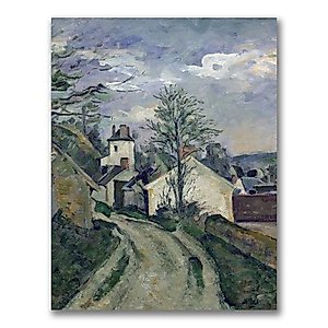 The House Of Doctor Gachet by Paul Cezanne, 18x24-Inch Canvas Wall Art