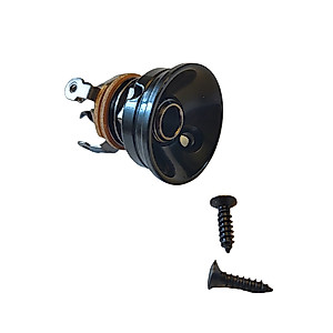 Black Electrosocket Jackplate with Pure Tone Full-contact Output Jack