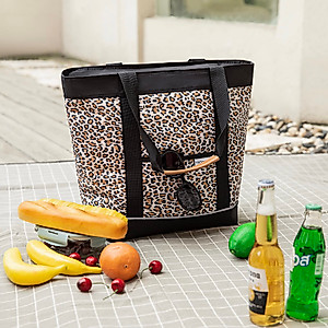 TIIOCTI Cooler Bags Insulated Leak Proof Large Reusable Grocery Tote Bags Women Breastmilk Storage Keep Food and Drink Cold or Hot and Fresh Apply to Delivery Travel Picnic Bag