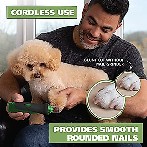 Wahl Lithium Ion Rechargeable Dog Nail Grinder with Concave Rounding Tip and Nail Guard for Increased Safety and Precise Nail Grinding, 3 Hour Run Time - 5975