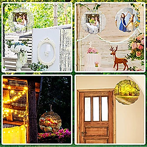 Remerry 10 Pcs 10 Inch Sublimation Wind Spinner Blanks, 3D Aluminum Double Sided Circle Sublimation Wind Powered Kinetic Sculpture, Hanging Outdoor Spinner Suspension Trim for Yards and Garden()