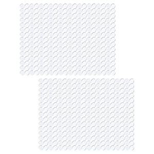 Bligli 2-Pack Kitchen Sink Mat: PVC Adjustable Sink Protector | Sink liner Pad | Dish Drying Mats, Easy to Clean & DIY Cut | 15.7 x 11.8 inch (Clear)
