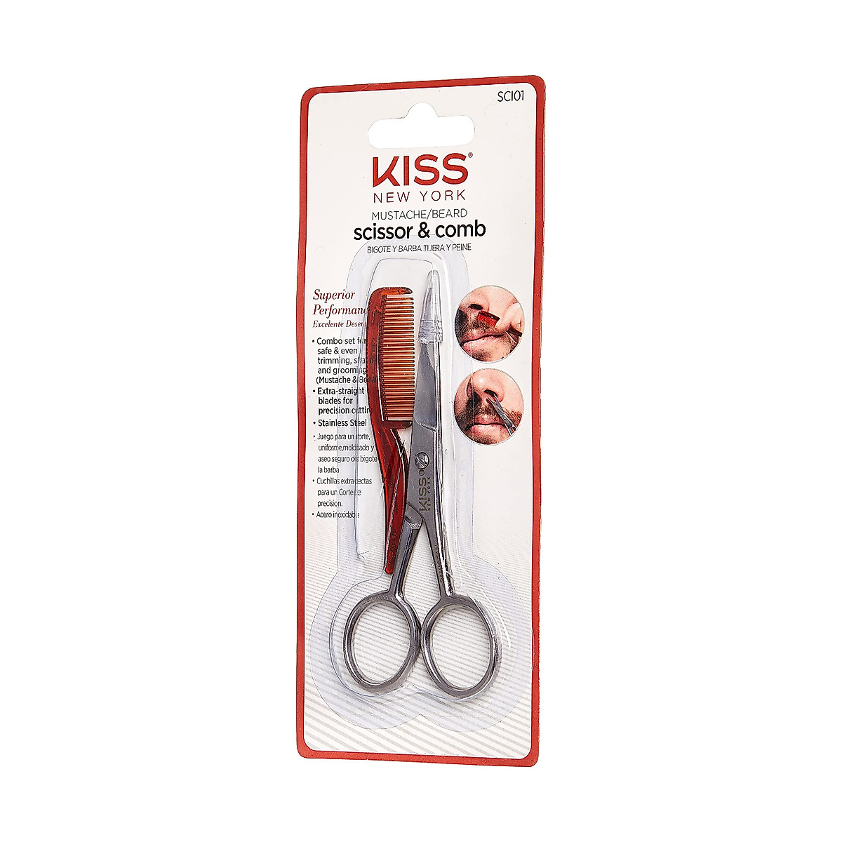 Kiss Mustache Scissors