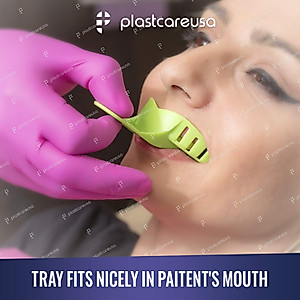 Dental Impression Trays Large Lower - Autoclavable Perforated Impression Tray Set - Size Number 2 (Bag of 12) by PlastCare USA