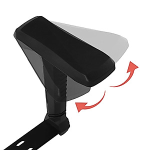 Frassie Height Adjustable Chair Armrest Pair, Gaming Boss Chair Arms Set Replacement 4D (Black)