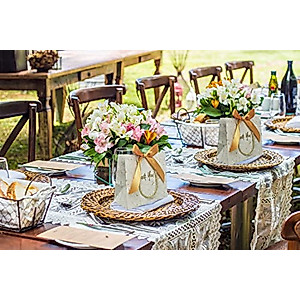 15Pack Thank You Gift Bags with Handles,Waterproof Party Favor Bags Bulk with Golden Bow Ribbon Medium Treat Bags for Wedding Bridesmaid Celebration Baby Shower(7.2x3.9x6.2inch)