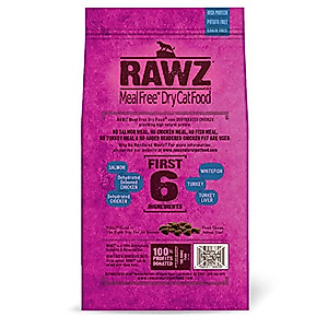 RAWZ Dehydrated Salmon, Chicken and Whitefish Recipe for Cats - 3.5 LB BAG