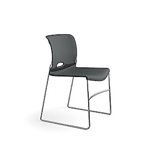HON Olson Stacking Chair - Guest Chair for Office, Cafeteria, Break Rooms, Training or Multi-Purpose Rooms, Lava, 4 pack (H4041)