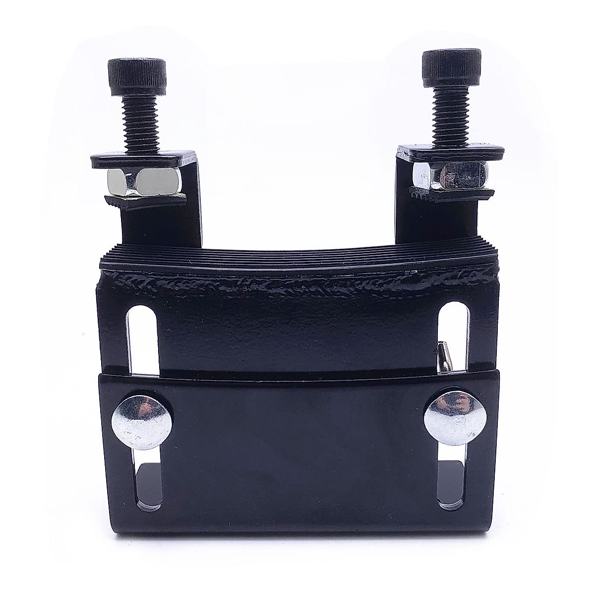 Jiayouy 4.3" Bass Drum Platform Lifter Fits 18" and 20" Bass Drums - Black Coated Steel