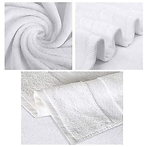 A1 HOME COLLECTIONS 100% Organic Cotton Towels 700 GSM Plush Feather Touch Quick Dry Wash Cloth, Pack of 6 GOTS Certified, Oeko-Tex Green Certified, Organic Cotton Wash Cloth 13"X13" (White)