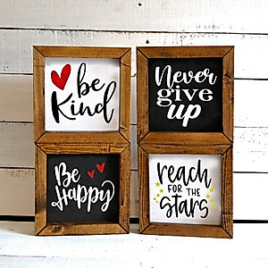 16 Piece Inspirational Word Stencil Set - Stencils for Painting on Wood - Quotes Include Dream, Faith Hope Love - Stencils for Painting on Canvas, Stencils for Crafts Reusable for Signs and Fabric