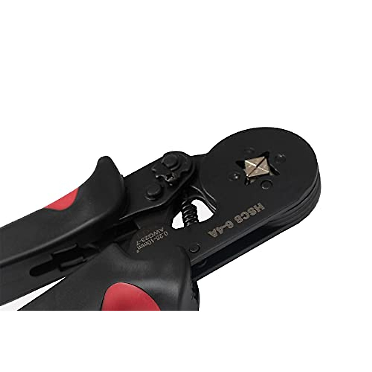 N/C Toolex Ferrule Crimping Tool Kit Self Adjusting Ratchet Crimper Pliers with 1800 pcs AWG 23-7 Terminal Connectors for Wiring Project Black,Red