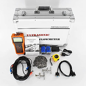 HFBTE TUF-2000H+TM-1 Ultrasonic Flow Meters Flowmeter DN50~700mm 1.97-27.56in with TM-1 Standard Medium Transducer