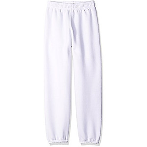 Soffe Boys' Big Heavyweight Sweatpants, White, Large