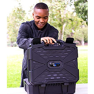 CASEMATIX Travel Case Compatible with Xbox One X - Hard Shell Carrying Case with Protective Foam Compartments for Console, Controller, Power Adapter, Games and More Accessories