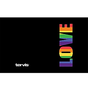 Tervis - 1356903 Tervis Pride Love Stainless Steel Insulated Tumbler with Clear and Black Hammer Lid, 20oz, Silver