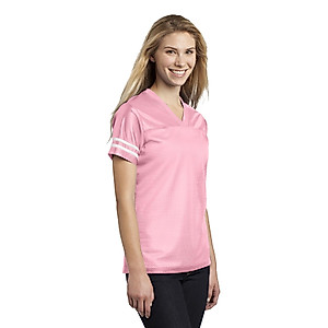 SPORT-TEK Ladies PosiCharge Replica Jersey F20 Light Pink/White