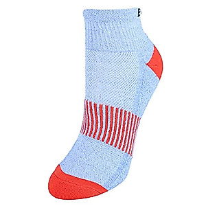 Everlast Women's Performance Quarter Socks (3 Pairs), Light Blue