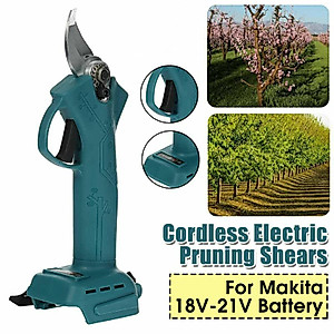 HUHAO For Makita Battery 30mm Electric Cordless Pruning Shears Scissor Cutter Pruner