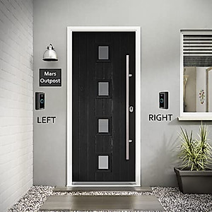 Mars Outpost Adjustable Mount for RingWired Corner Adjustable Mounting Bracket Wedge 20-45 Degree 20/25/30/35/40/45 Degree Slim & Strong, Black