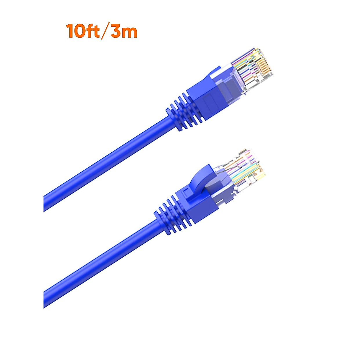 CableCreation Cat 6a Ethernet Cable 10Feet, Network LAN Patch Cable, High Speed 10Gbps Internet Cord with Standard RJ45 Connector for PC, Computer Servers, Router, Modem, Smart TV, Printer, PS5