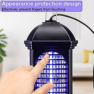 3 Pieces Electric Mosquito Zappers Bug Zapper with Light 11 W Mosquito Killer Insect Trap Mosquito Killer for Patio Electric Insect Killer for Home Garden Patio Backyard and Outdoor