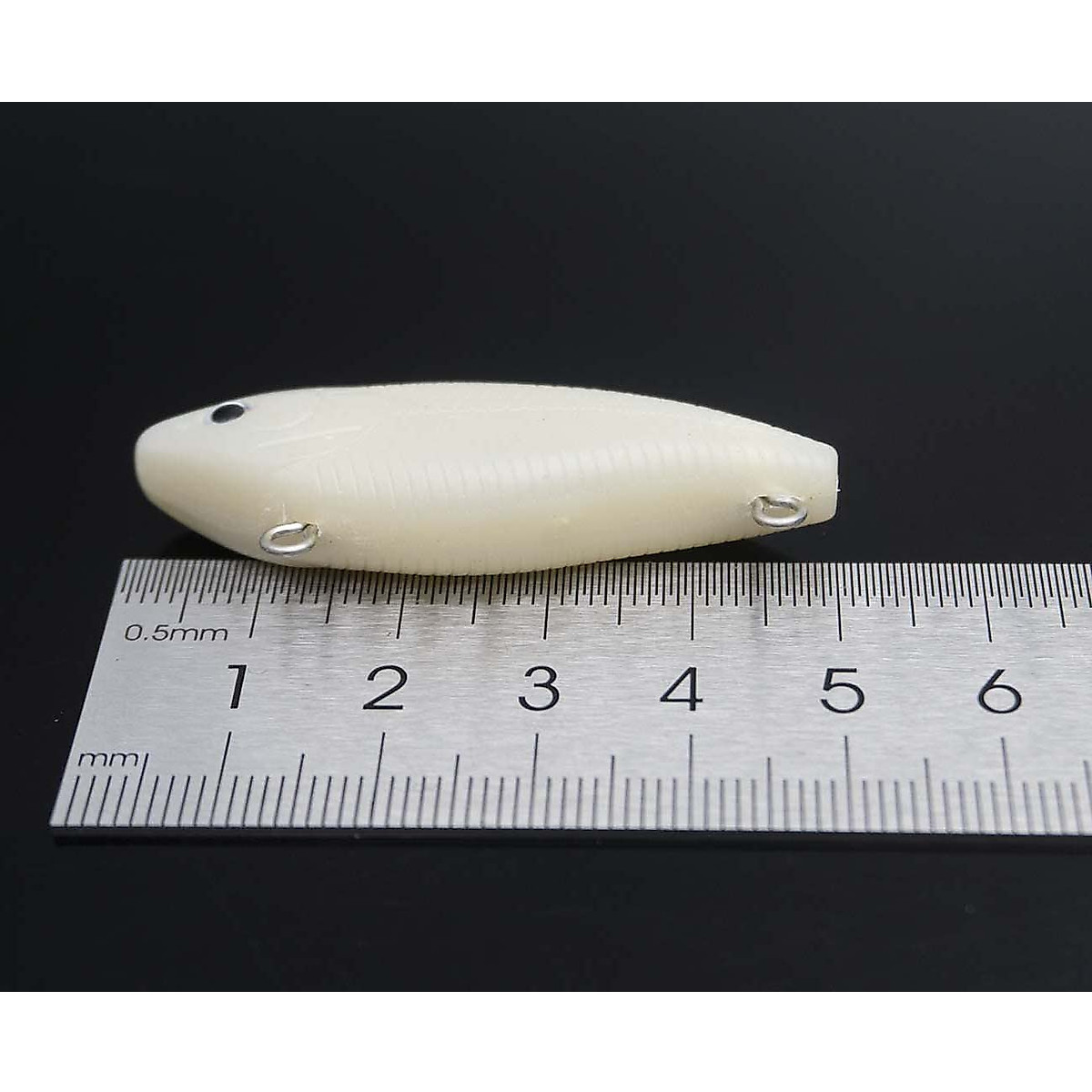 10pcs Fishing Unpainted VIB Crankbait Lure Body 49mm 4.59g Blank lipless Hard LuresSimulation Blank Body Clear Hard Baits Trout Salmon Minnow Lure Popper Lures Topwater Freshwater with Free Eye