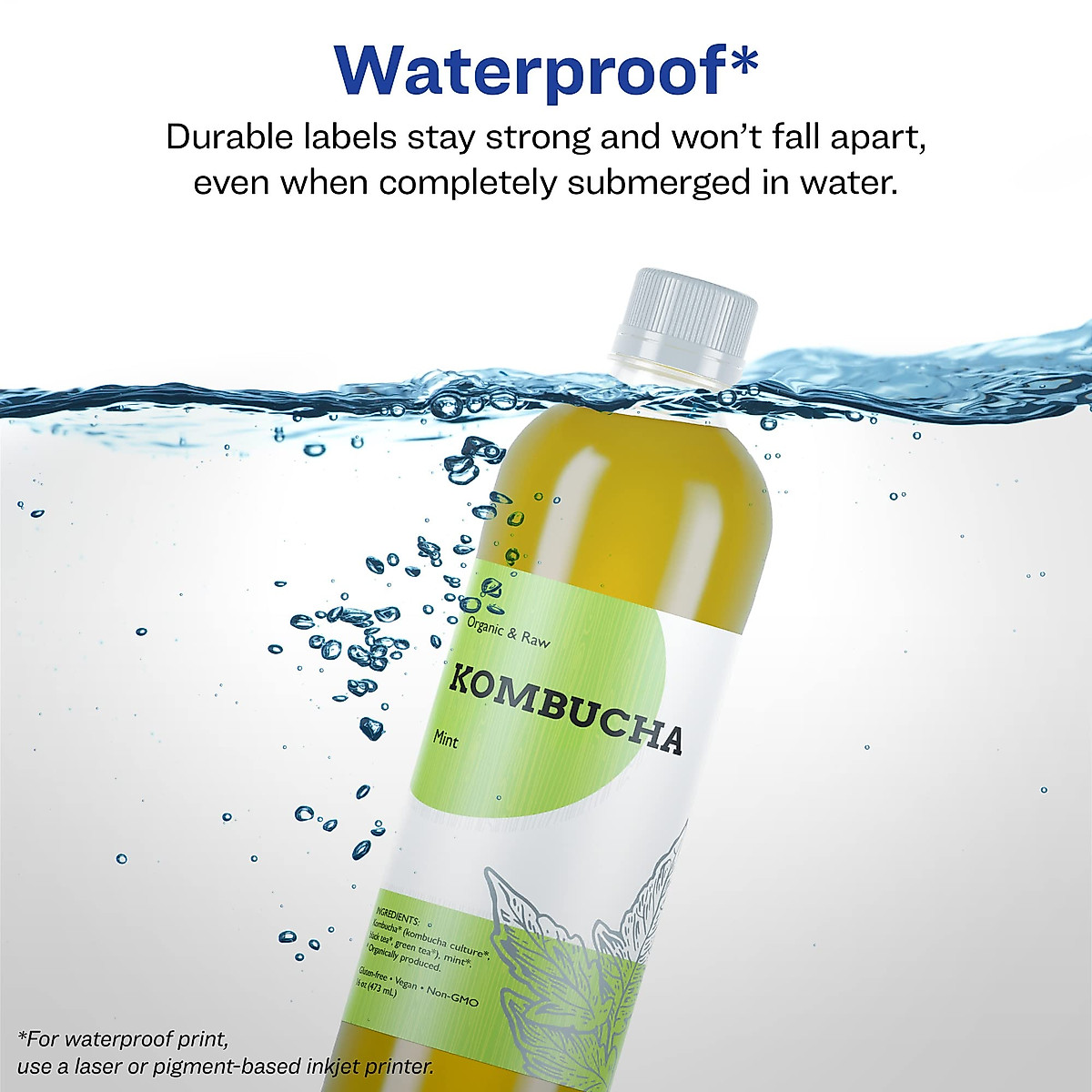 Avery Printable Blank Wraparound Rectangle Labels, 3.25" x 7.75", Matte White, 16 Customizable Labels (22835)