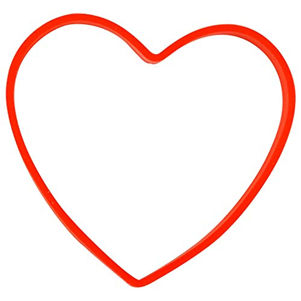 Kipp Brothers Pack of 48 Jumbo Silicone Shape Bands - Heart